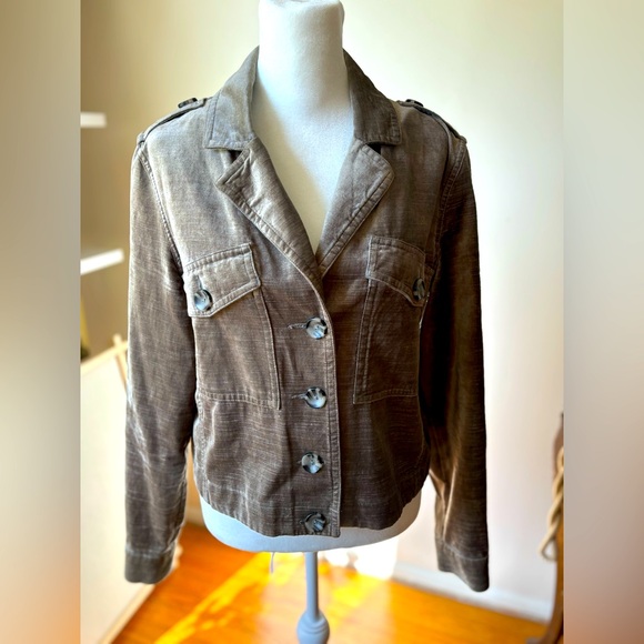 CAbi | Jackets & Coats | Cabi Womens Sunday Topper Velvet Jacket Size S ...